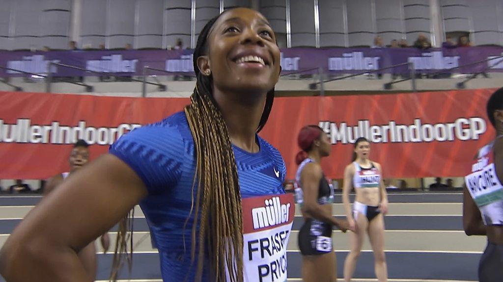 Athletics: Fraser-Pryce wins 60m gold at Indoor Grand Prix - BBC Sport