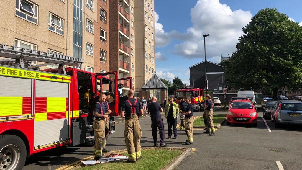 Derby tower block fire investigation inconclusive - BBC News