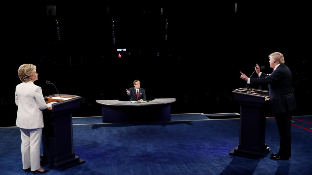 Presidential debate: Clinton v Trump round three - BBC News