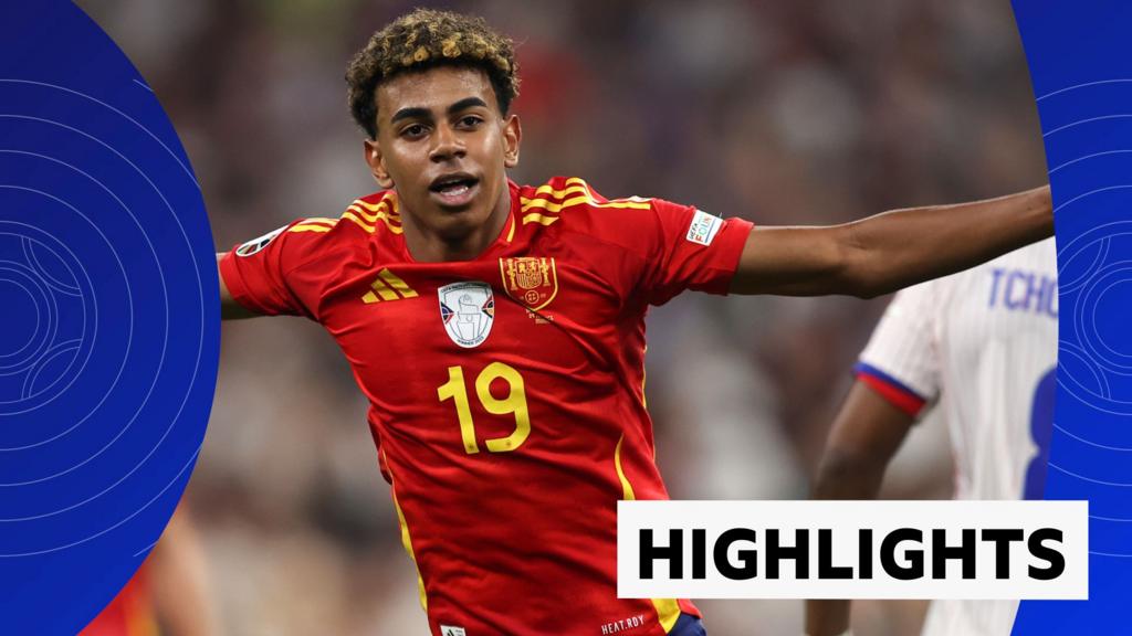 Euro 2024 Highlights: Spain vs France - BBC Sport