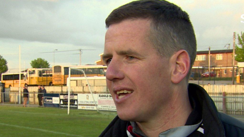 Dergview retain place in NI senior football with play-off victory - BBC ...