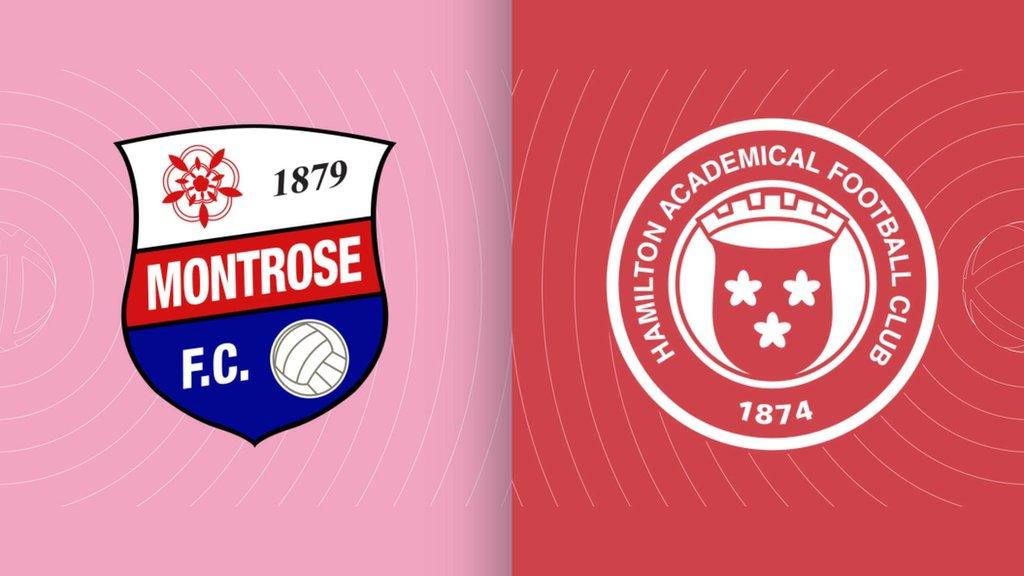 Montrose 2-1 Hamilton Academical: Hosts win to move nine points clear ...