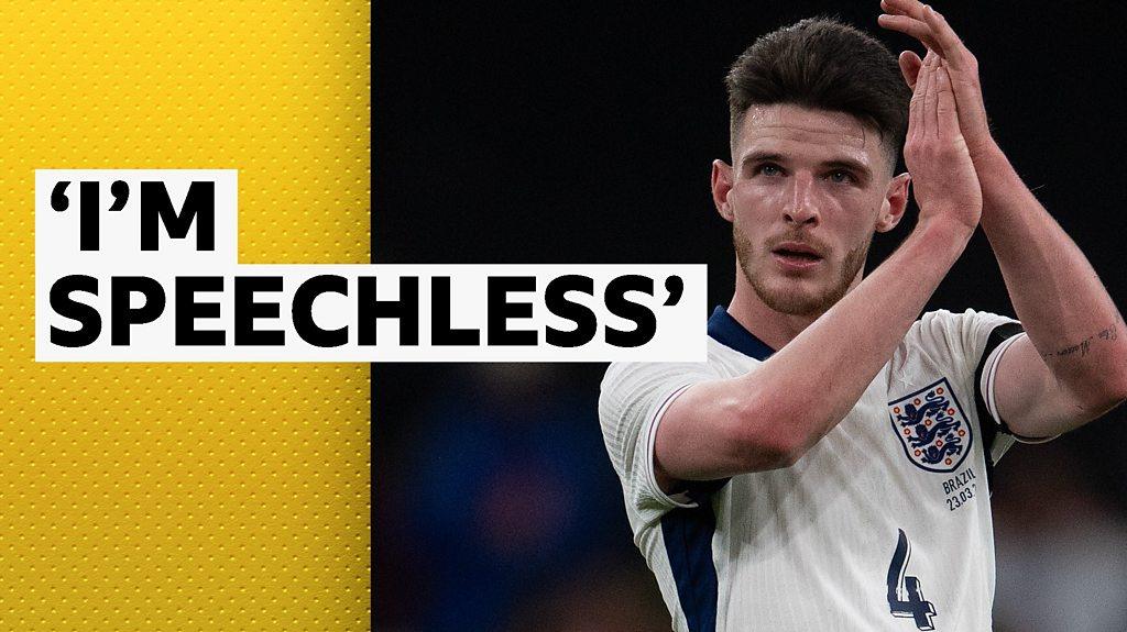 England v Belgium: Declan Rice 'honoured' to be captain for 50th cap ...