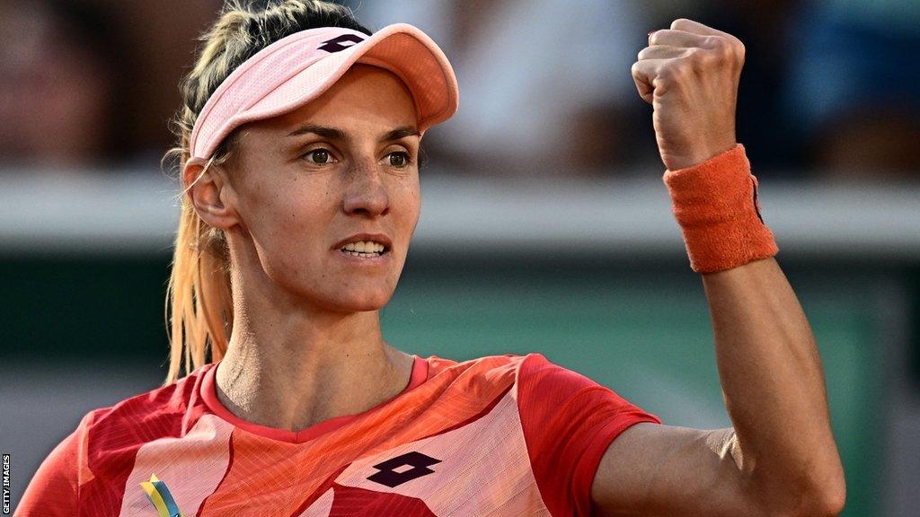 French Open 2023: Lesia Tsurenko says she kept playing tennis to earn money for Ukraine - BBC Sport