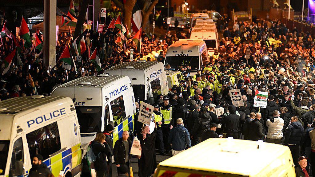 Villa v Maccabi Tel Aviv: Police say they did not mean to imply Jewish ...