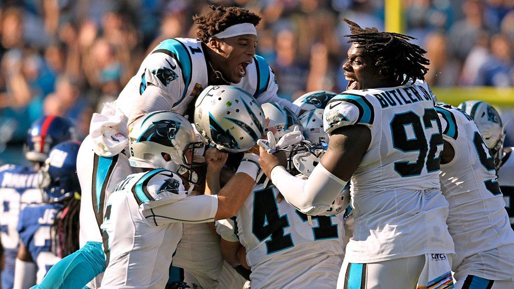 Graham Gano kicks 63-yard game winner for Panthers - BBC Sport