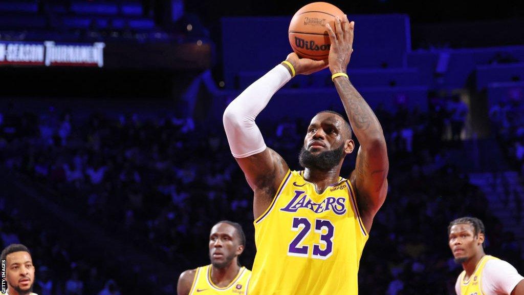NBA In-Season Tournament: LeBron James helps Los Angeles Lakers set up ...