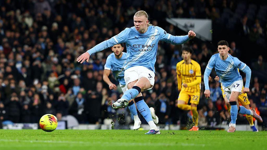 Man City 1-1 Brighton: Erling Haaland scores 150th goal for club - BBC ...