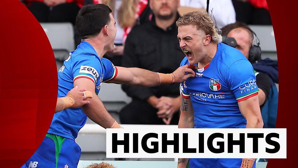 Rugby League World Cup: Italy pull off stunning win over Scotland - BBC ...