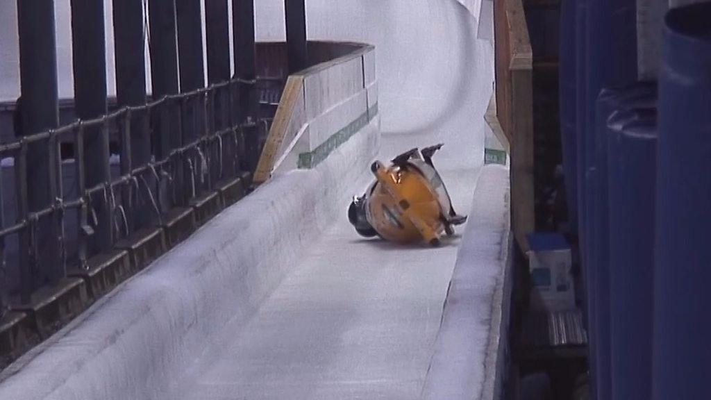 Bobsleigh World Cup: GB's Bruce Tasker and Nicholas Gleeson crash out ...
