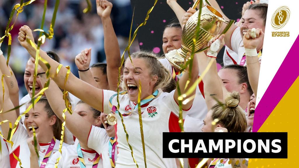 Women's Rugby Union World Cup: Red Roses lift the Rugby World Cup ...