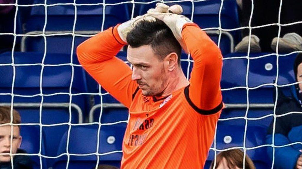 Watch: Goalkeeping howler from Ross County's Ross Laidlaw - BBC Sport