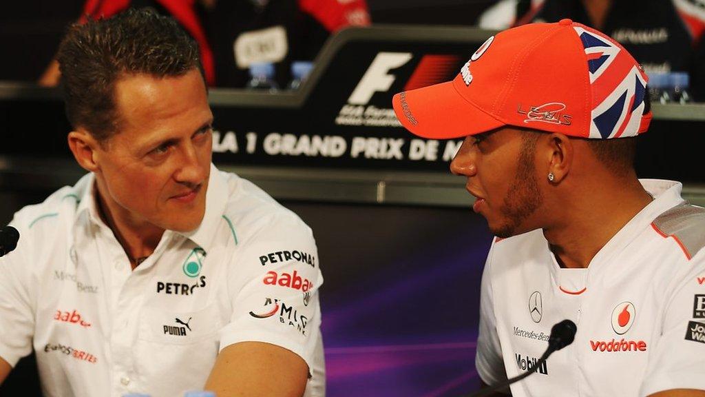 Hamilton 'in a different league' but 'not even close' to Schumacher ...