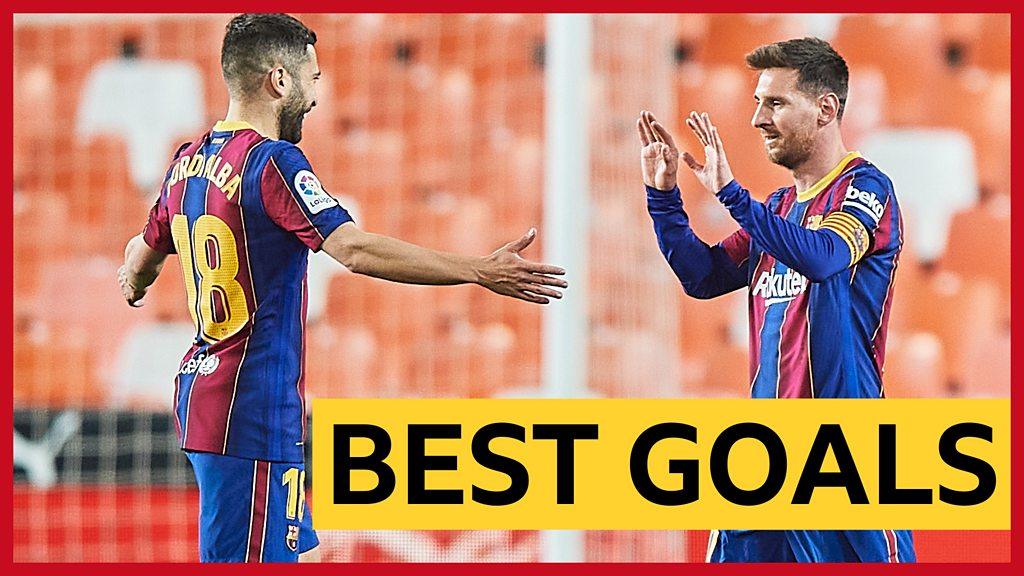 Lionel Messi scores a free-kick for Barcelona in La Liga's top five ...