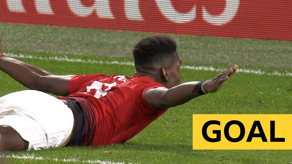 FA Cup: Paul Pogba header doubles Man United's lead against Chelsea ...