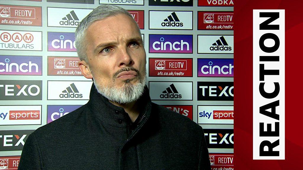 Jim Goodwin 'not concerned' with mounting pressure at Aberdeen - BBC Sport