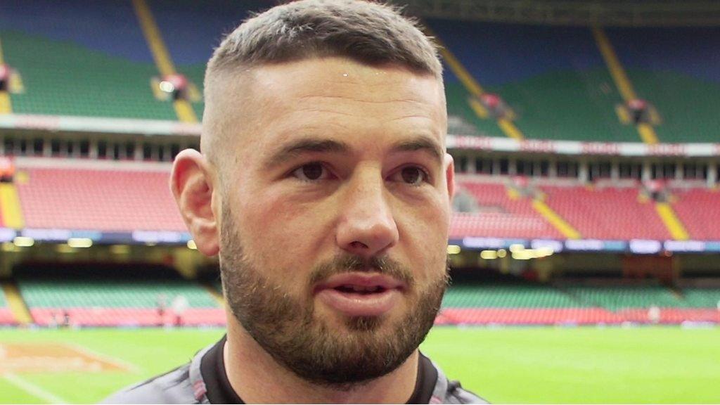 Wales v Georgia: Prop Gareth Thomas balancing baby and Wales duty - BBC ...