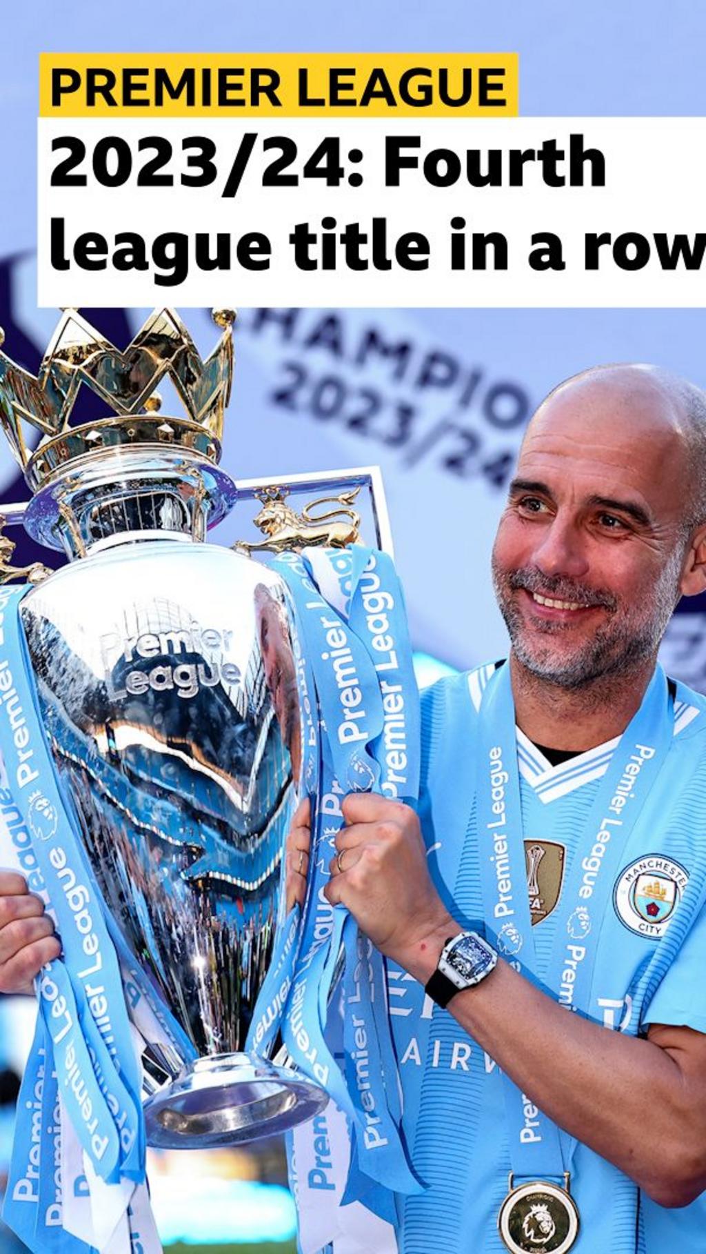 Premier League 2023-24: Manchester City win fourth Premier League title ...