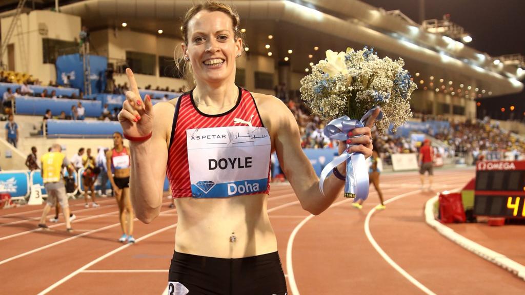 Diamond League: Doyle wins 400m hurdles in world-leading time - BBC Sport