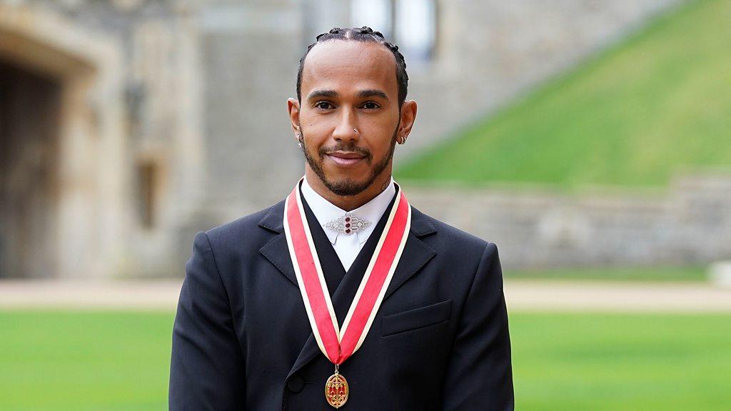 Lewis Hamilton receives his knighthood for services to motorsport - BBC ...