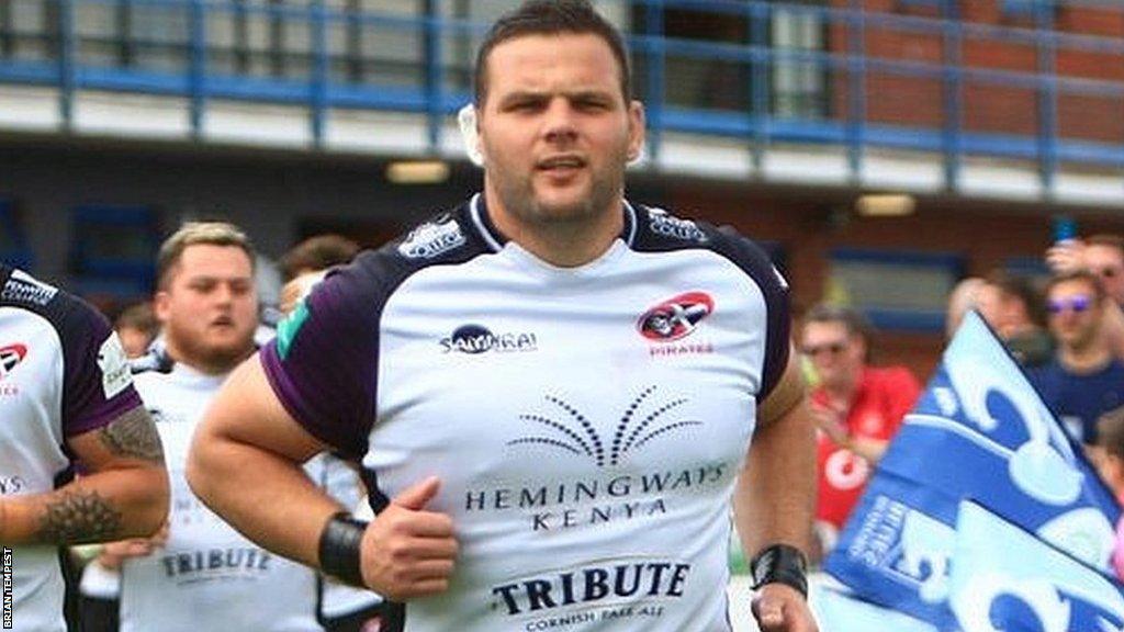 Jack Andrew: Cornish Pirates prop banned after dangerous tackle - BBC Sport