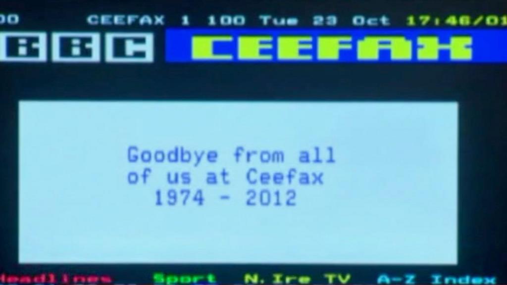 BBC Archive 2012: Ceefax closes after 38 years - BBC