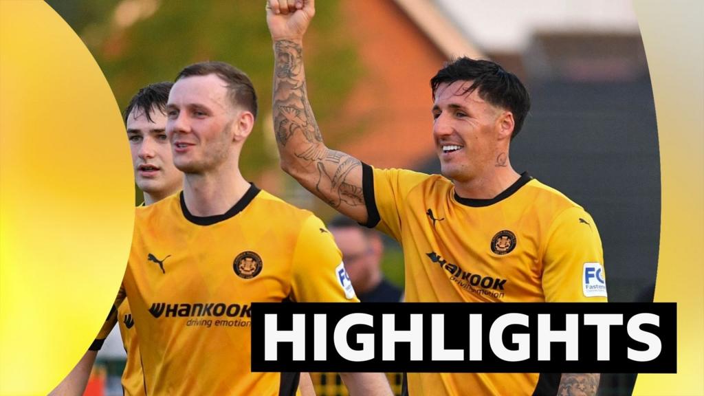 Watch: Carrick and Annagh share seven goals in play-off first leg - BBC ...