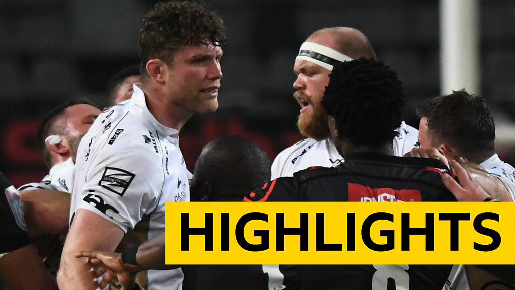 United Rugby Championship highlights: Sharks 51-3 Dragons - BBC Sport