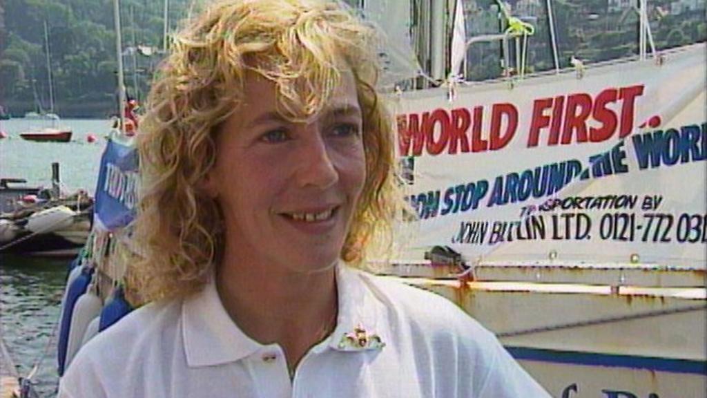 BBC Archive 1995: Lisa Clayton sails around the world - BBC