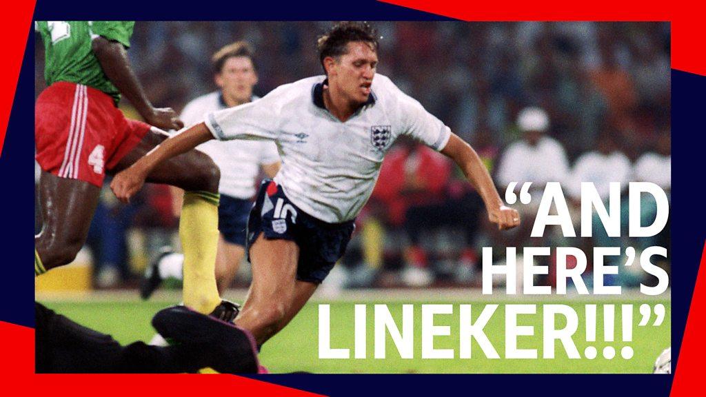 1990 World Cup: England v Cameroon - Gary Lineker scores penalty after ...