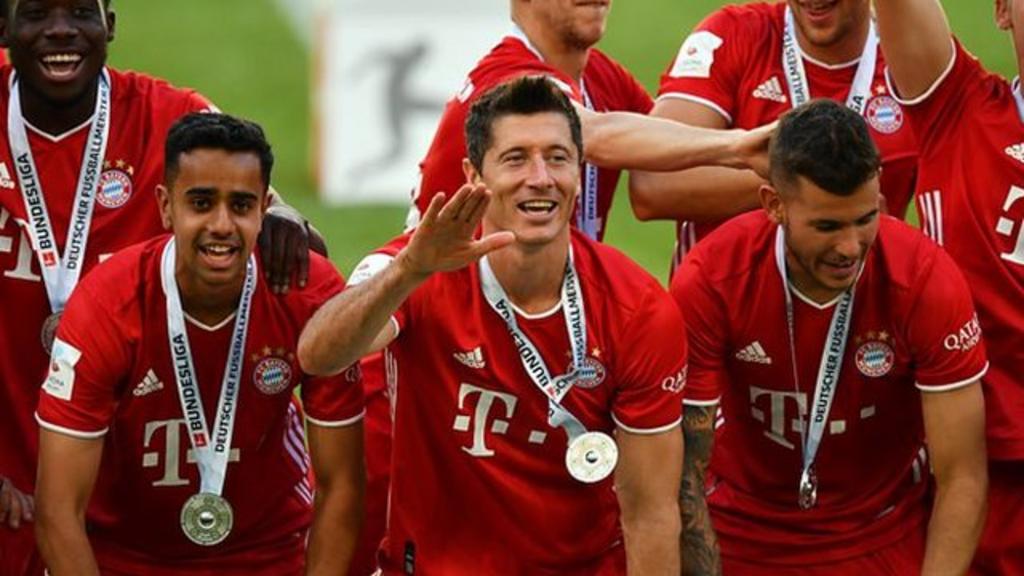 Bundesliga: Bayern Munich celebrate winning eighth title in a row after ...