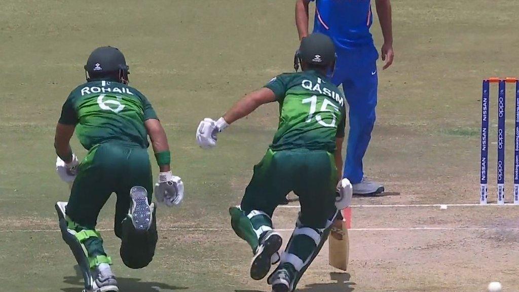 U19s Cricket World Cup: Pakistan suffer calamitous run-out against ...