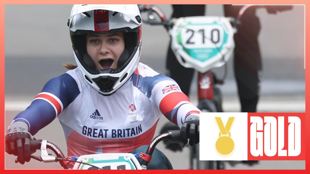 Tokyo Olympics: Bethany Shriever wins gold for GB in women's BMX final ...