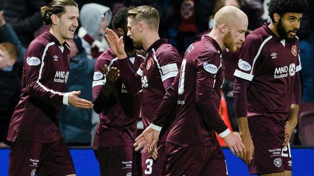 Watch: Peter Haring doubles Hearts' lead against St Mirren - BBC Sport