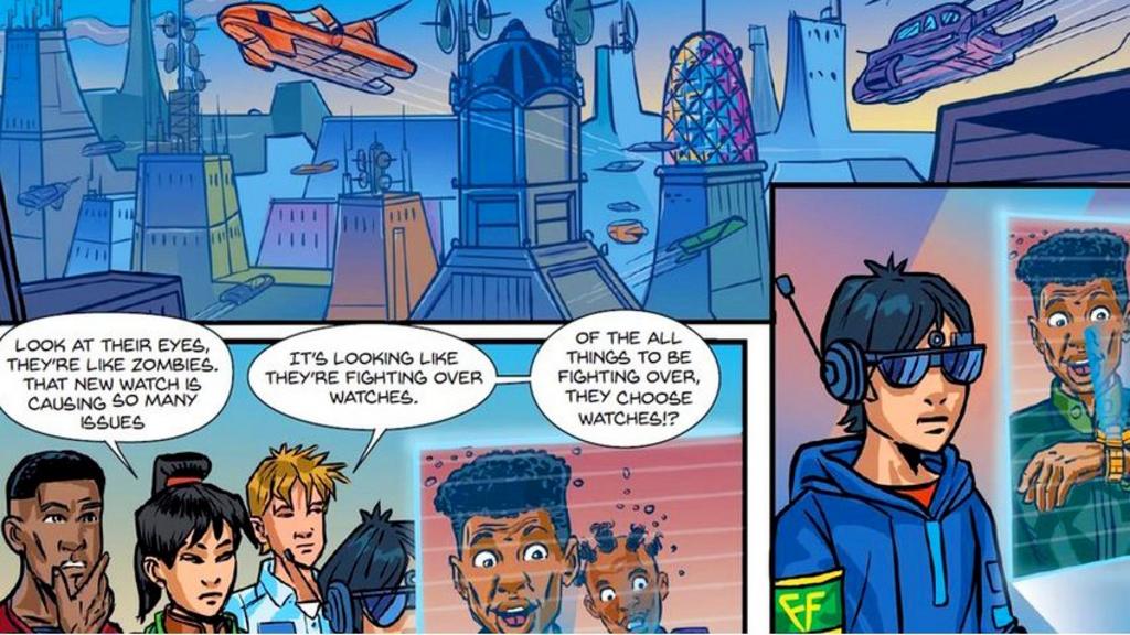 The comic book teaching young people about knife crime - BBC Newsround