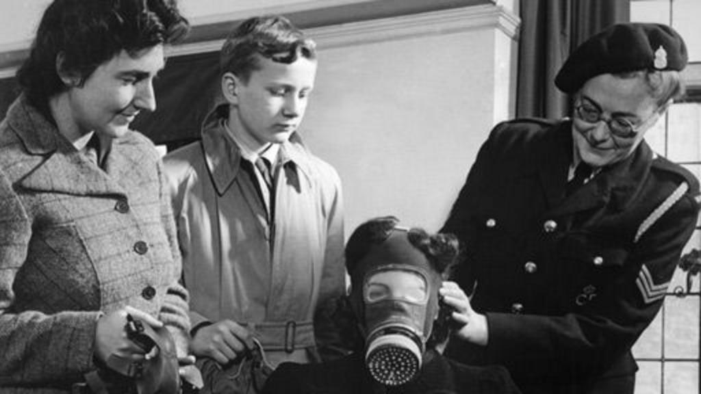 BBC Archive News - Government issues gas mask instructions - BBC