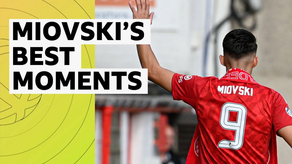 Watch some of Miovski's best Aberdeen moments - BBC Sport