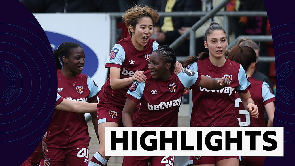 WSL highlights: West Ham stun Arsenal with comeback win - BBC Sport