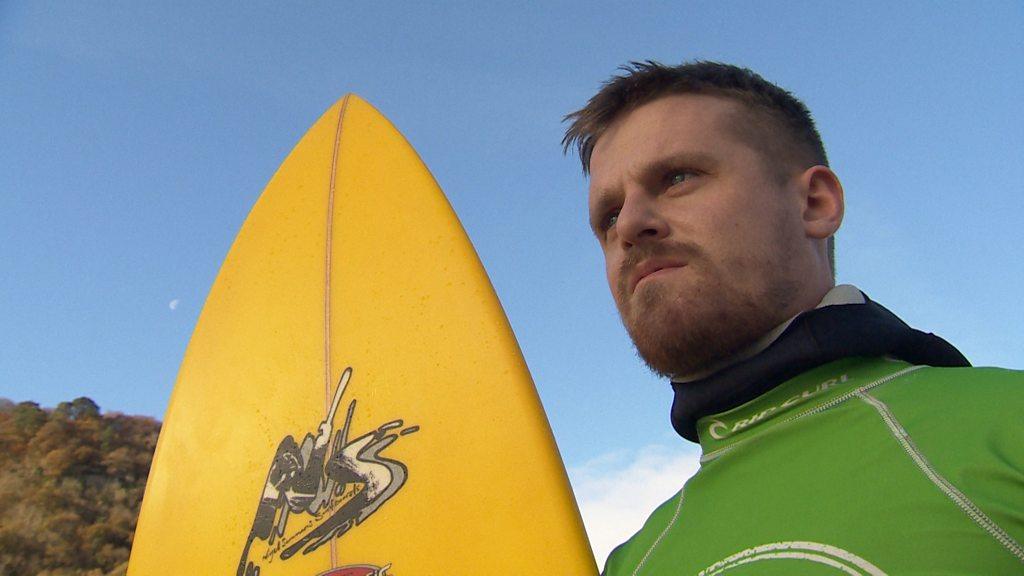 Lost-at-sea surfer Matthew Bryce goes returns to water for first time ...