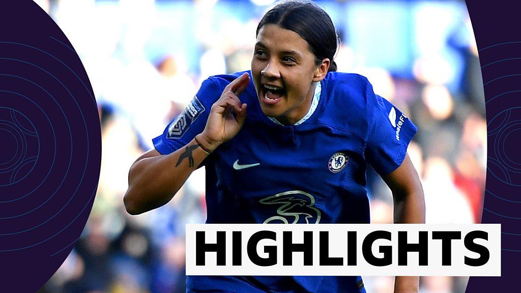 WSL highlights: Chelsea 3-0 Tottenham - BBC Sport