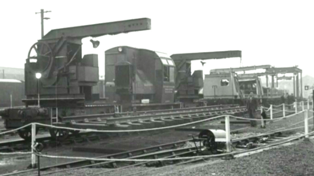 British Railways demonstrates newest track-laying equipment - BBC