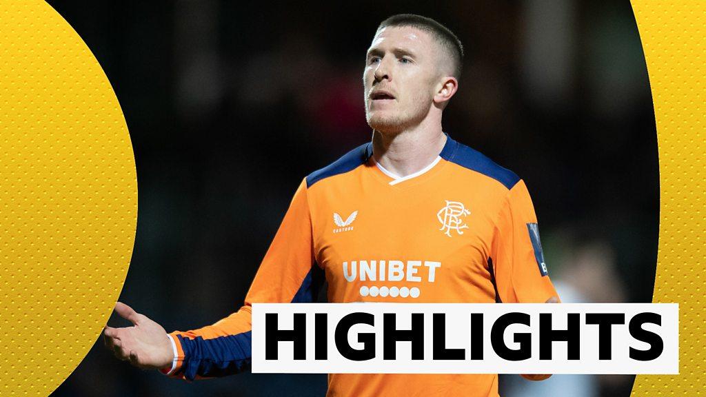 Highlights: John Lundstram nets winner for Rangers at Ross County - BBC ...