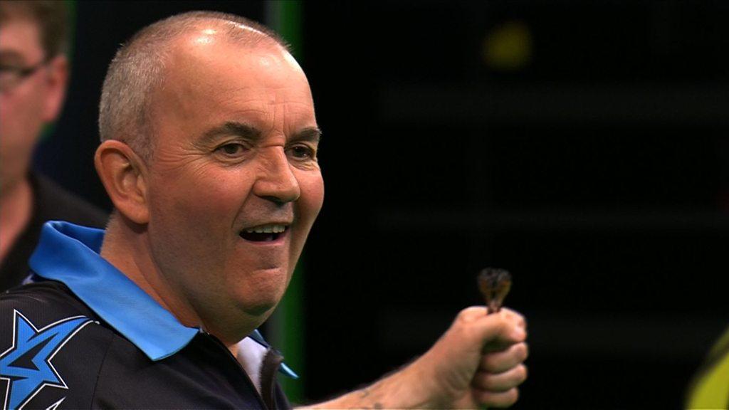 Champions League of Darts: The moment Taylor won the final - BBC Sport