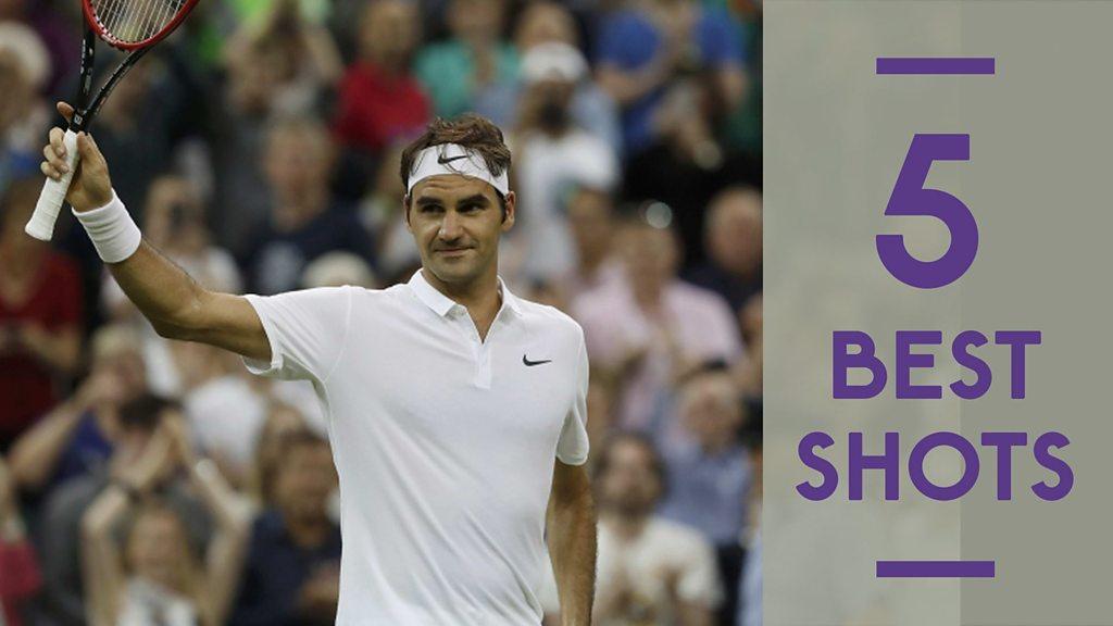 Wimbledon 2016: Roger Federer beats Dan Evans - 5 best shots - BBC Sport