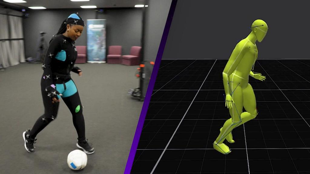 Emma-Louise tries out motion capture for new football game - BBC Newsround