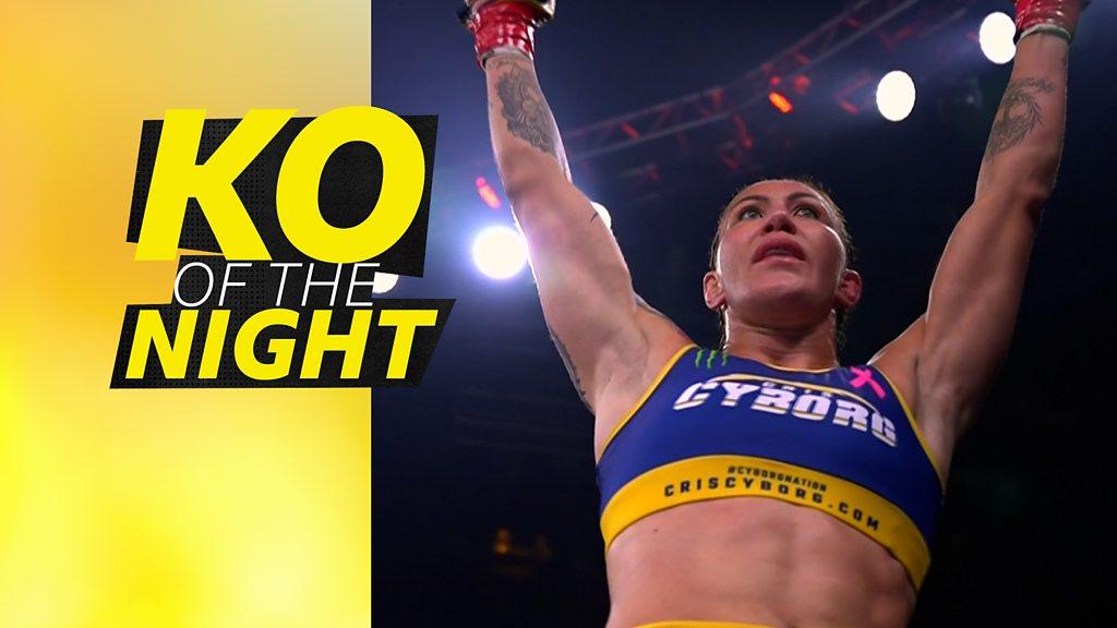 Bellator 300: Cris Cyborg beats Cat Zingano in first-round knockout win - BBC Sport