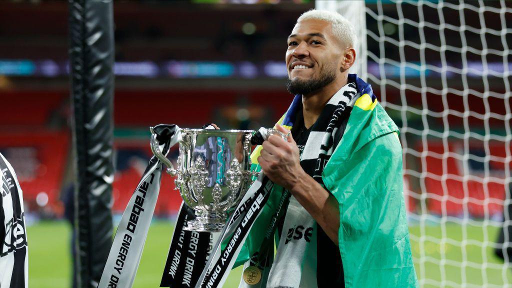 Liverpool 1-2 Newcastle: What Joelinton said - BBC Sport