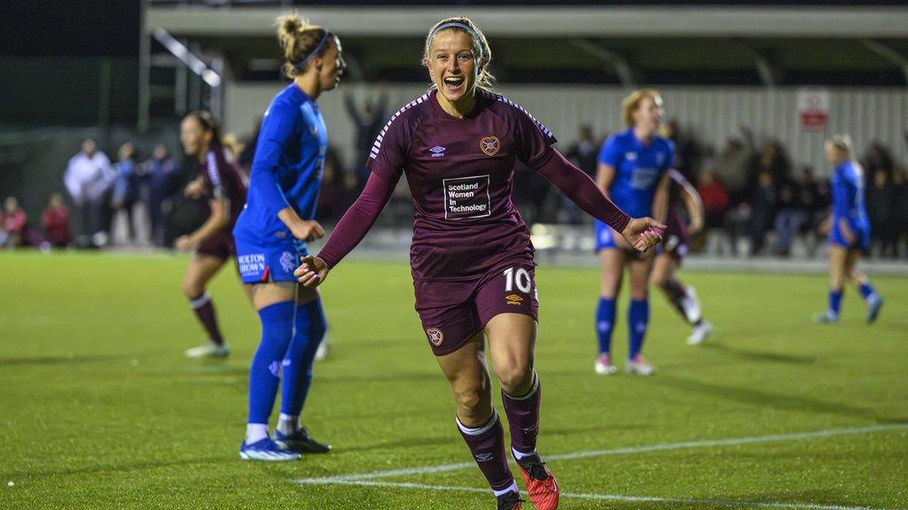 Celtic beat Hibernian to take SWPL top spot as Rangers lose at Hearts ...