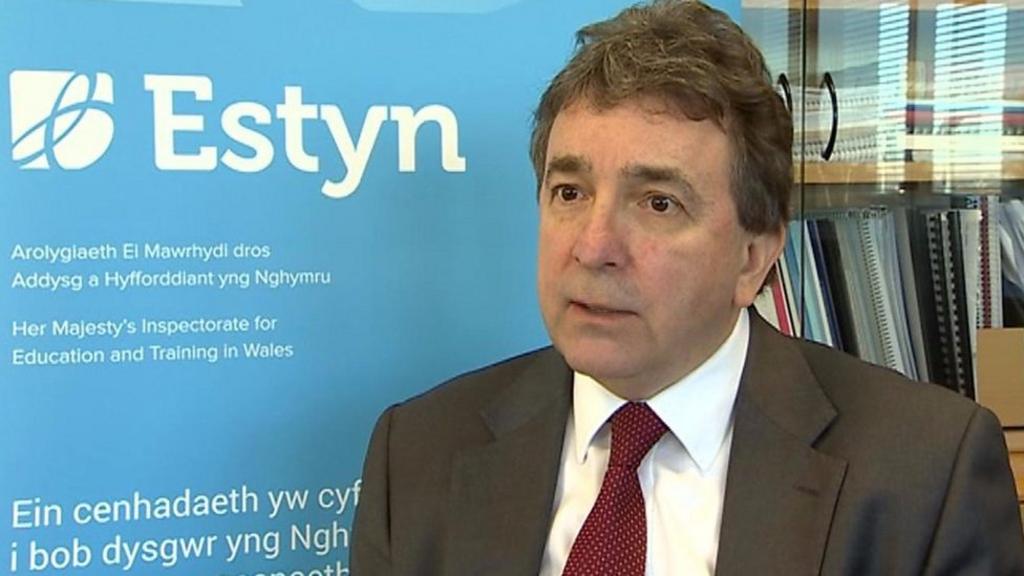 Meilyr Rowlands yn trafod adroddiad blynyddol Estyn - BBC Cymru Fyw