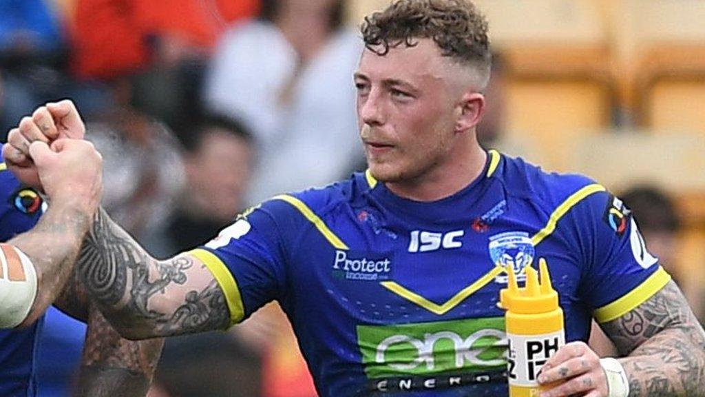 Declan Patton: Warrington half-back signs new two-year contract - BBC Sport